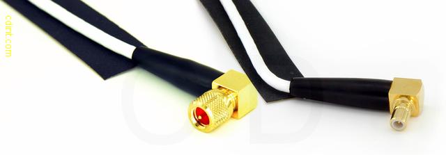 M90SBJ9-188-8: Coaxial Cable, 10-32 (Microdot compatible) 90 degree ...